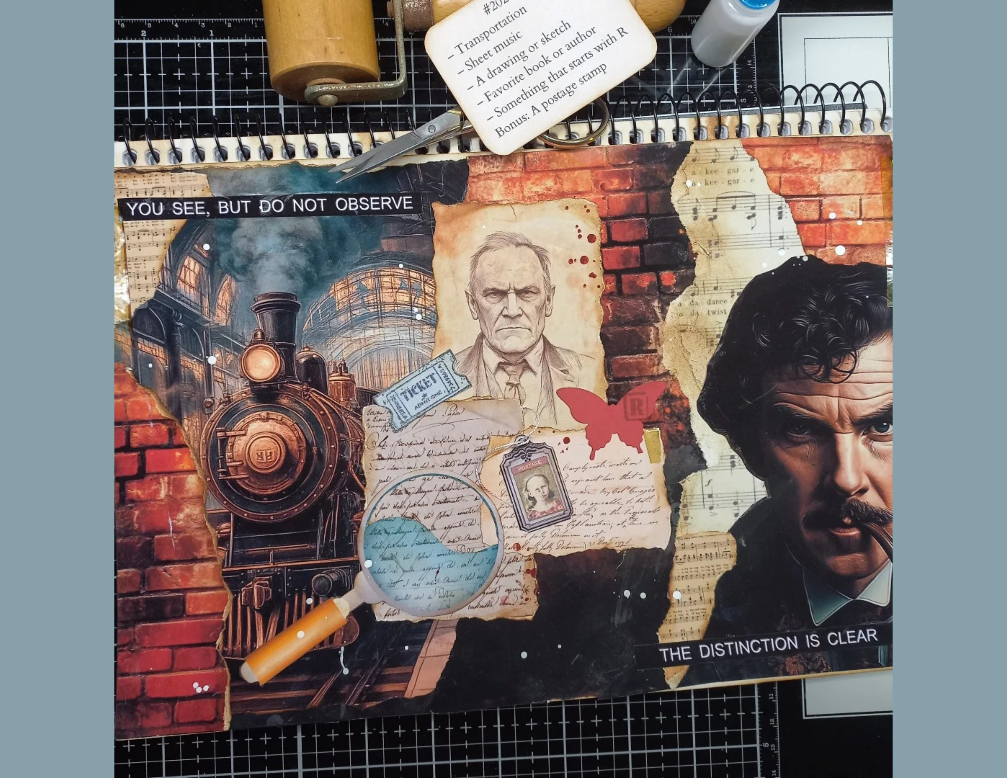 Collage Challenge: Margarete Miller 2025 – Week 2 – Joey Cardmaker